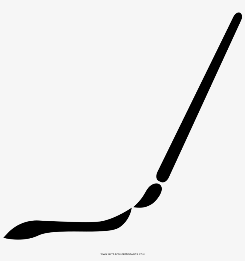 Paint Brush Coloring Page - Free Transparent PNG Download - PNGkey