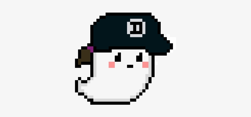 Cute Ghost Clem Hat - Cute Pixel - Free Transparent PNG Download - PNGkey