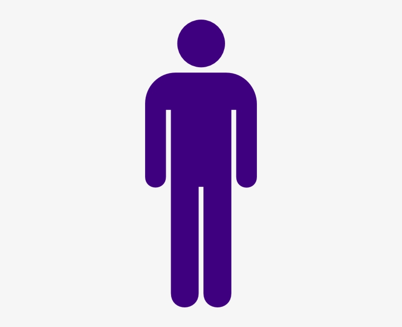 How To Set Use Purple Male Toilet Sign Clipart - Free Transparent PNG ...