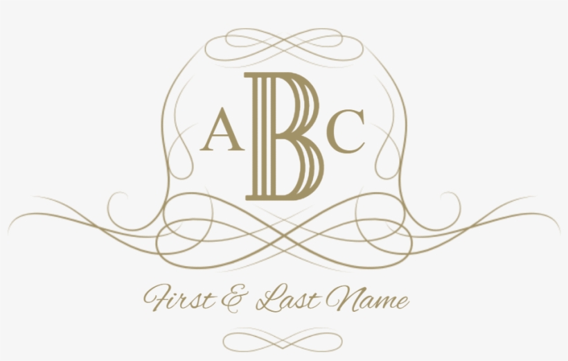 Free Customizable Monogram Frames And Borders Graphic - Monogram - Free ...
