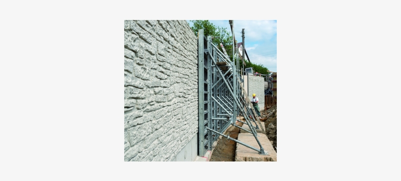 Tie Rod Free Fair Faced Concrete - Retaining Wall - Free Transparent ...