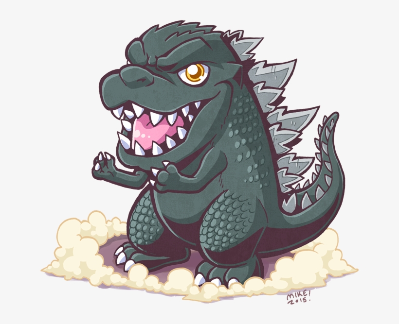Just A Little Godzilla Drawing I Made A Few Months - Draw Chibi ...