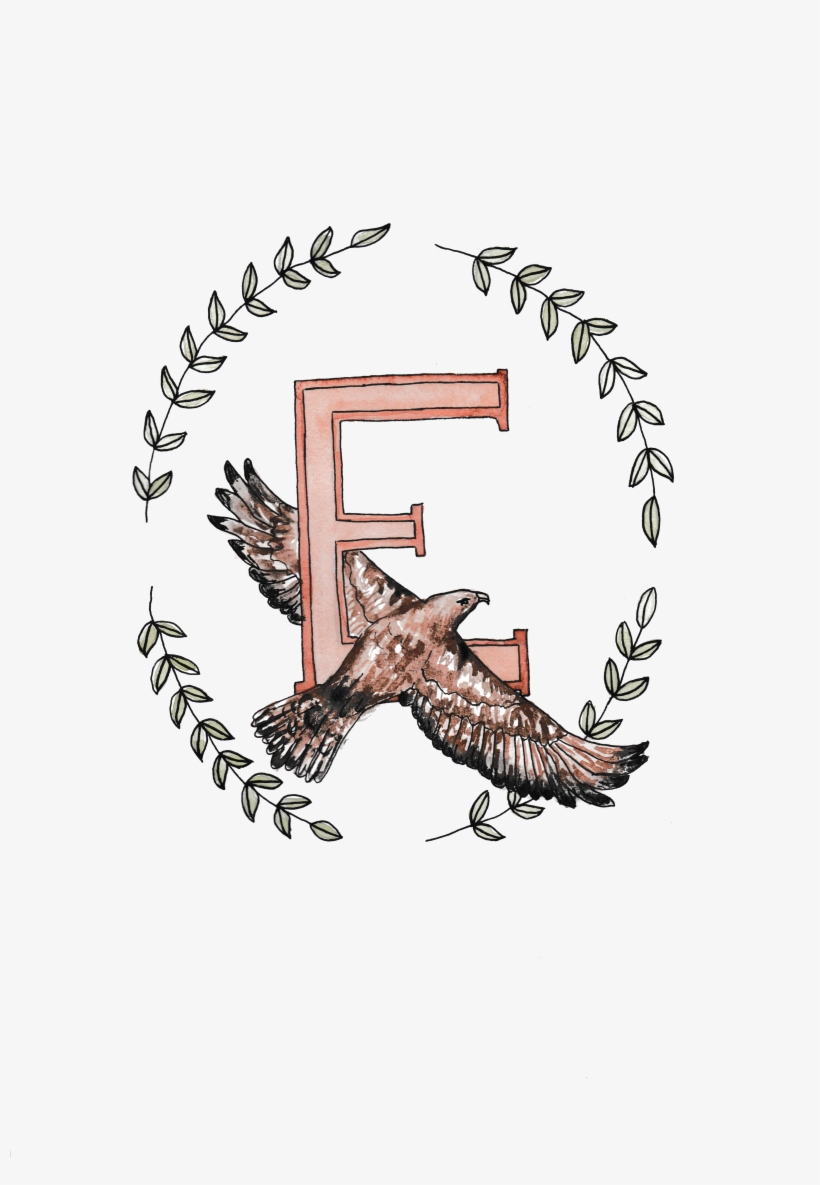 Alphabet Art Print - Eagle - Free Transparent PNG Download - PNGkey