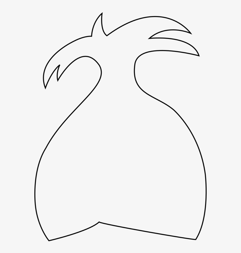 Troll Hair Outline Cut Out - Free Transparent PNG Download - PNGkey