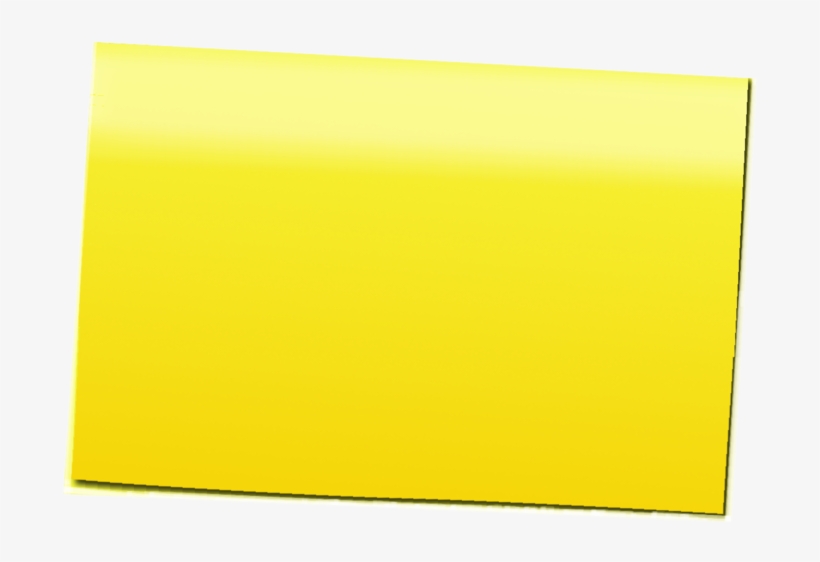 Post-it Sticker Small Yellow Emtpy Single Left Up - Yellow Post It Png ...
