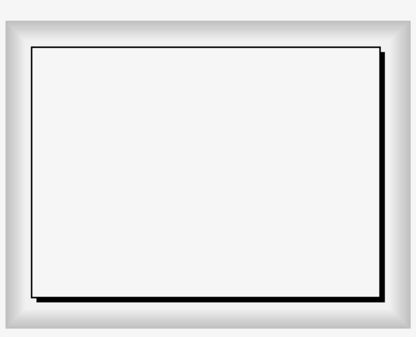 White Border Frame Png Image - Horizontal Photo Frame Png - Free ...