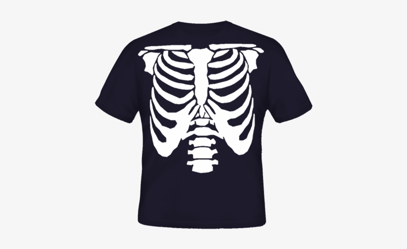 Picture Of T-shirt Rib Cage - Skeleton T Shirt - Free Transparent PNG ...