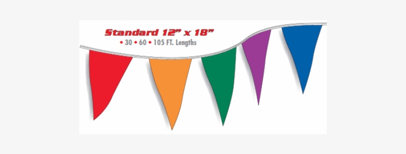 8 Mil - Standard Pennants - 12" - Pennant - Free Transparent PNG ...