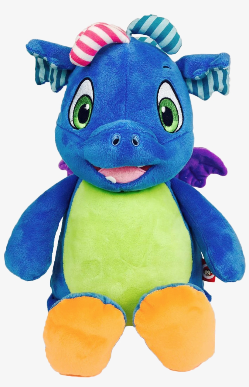 Monogrammed Me Personalised Stuffed Dragon With Embroidered - Free ...