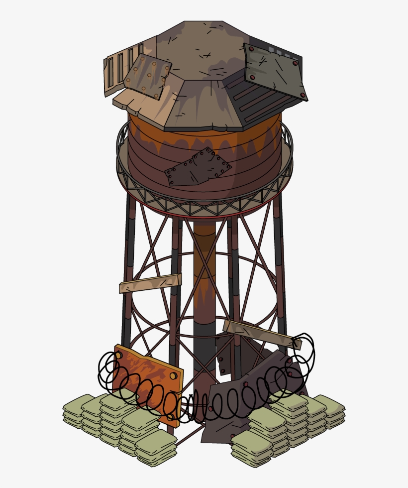 Fortified Water Tower - Observation Tower - Free Transparent PNG ...