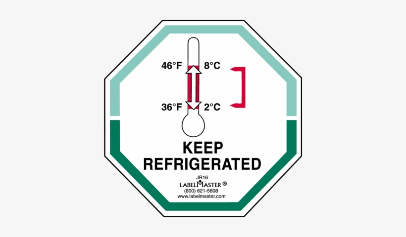 Keep Refrigerated Label, Paper, 3" X 3" - Labelmaster Jr16 Keep ...
