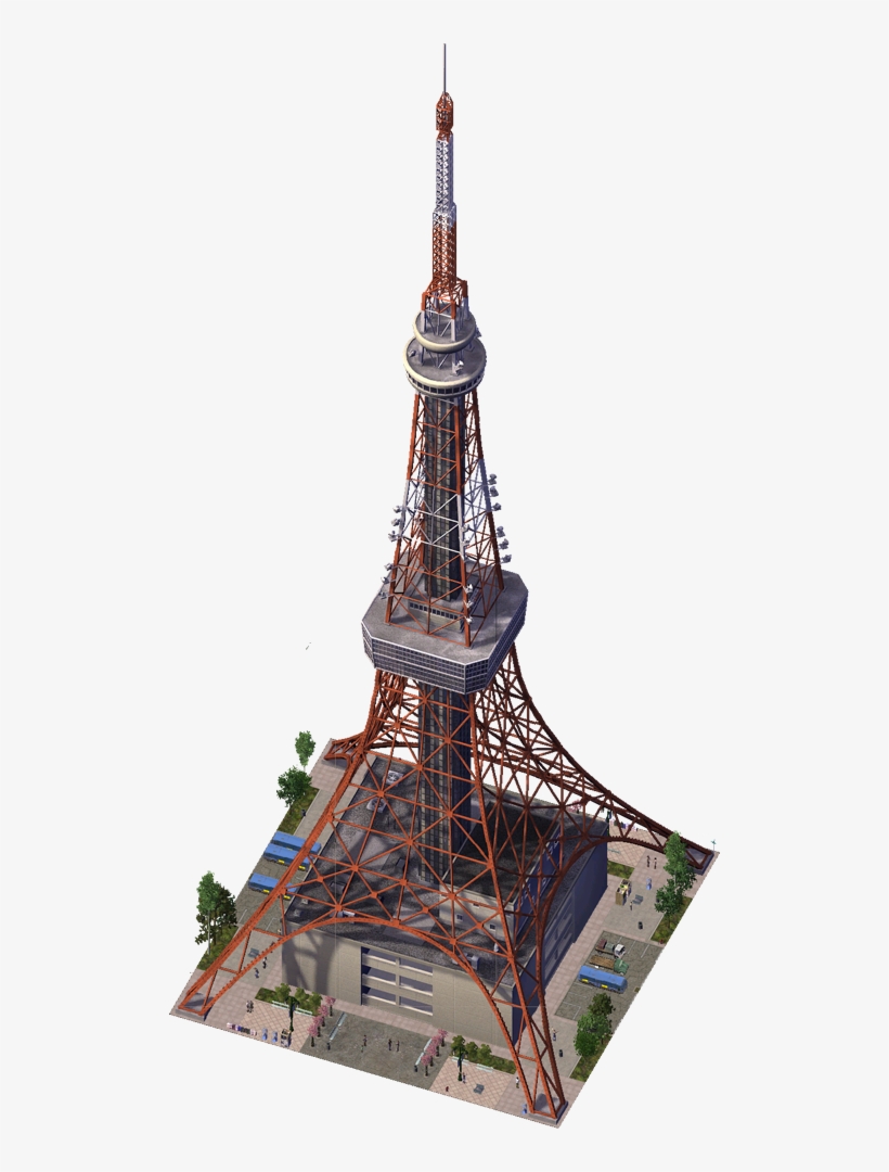 Tokyo Tower - Observation Tower - Free Transparent PNG Download - PNGkey