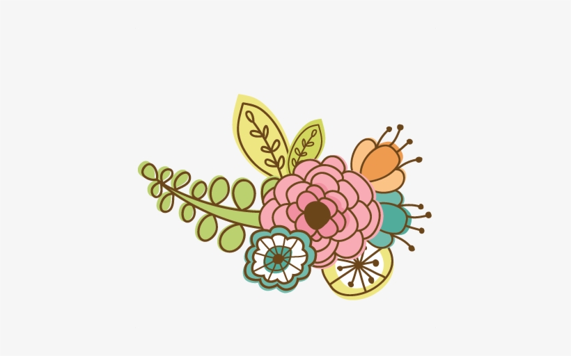 Flowers Svg Cutting Files - Doodle Clip Art Png - Free Transparent PNG ...