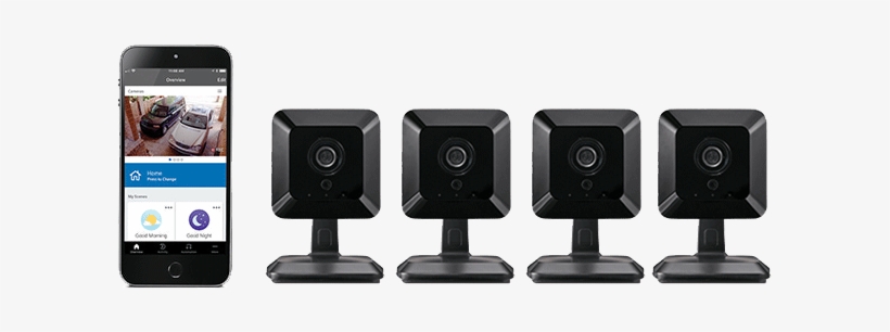 Homelife Mobile App Showing 4 Live Camera Feeds And - Camera - Free ...