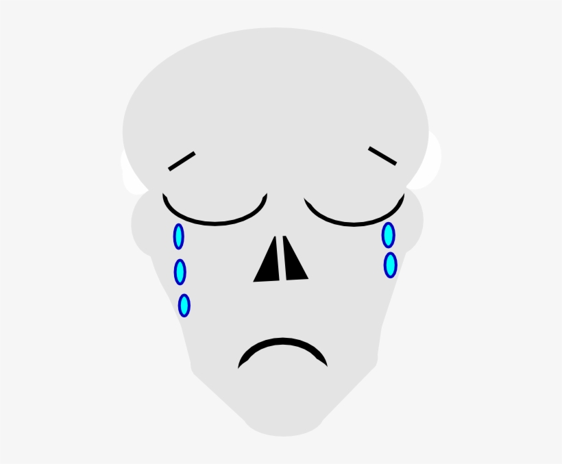This Free Clipart Png Design Of Gray Sad Clipart Has - Free Transparent ...