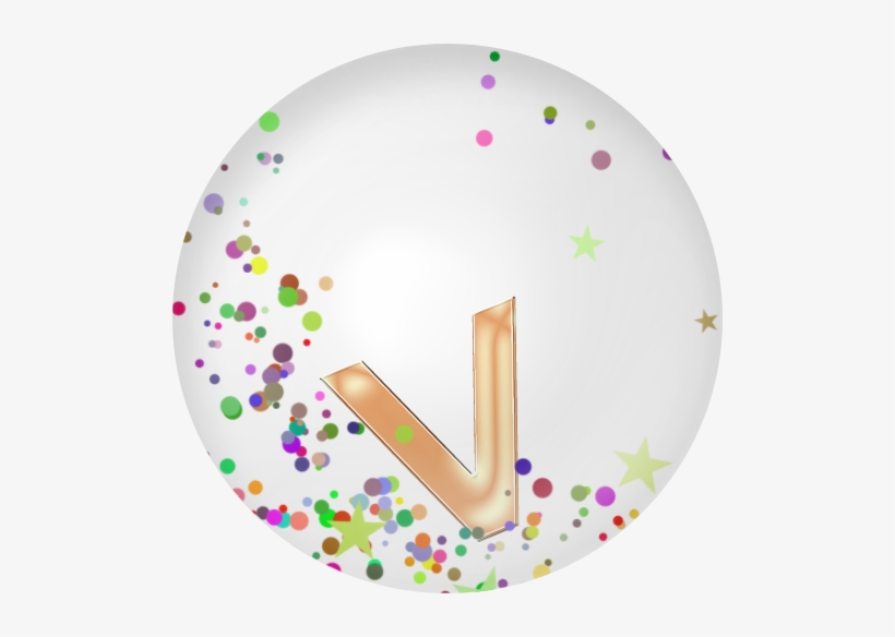 B * * Confeti - Letter - Free Transparent PNG Download - PNGkey