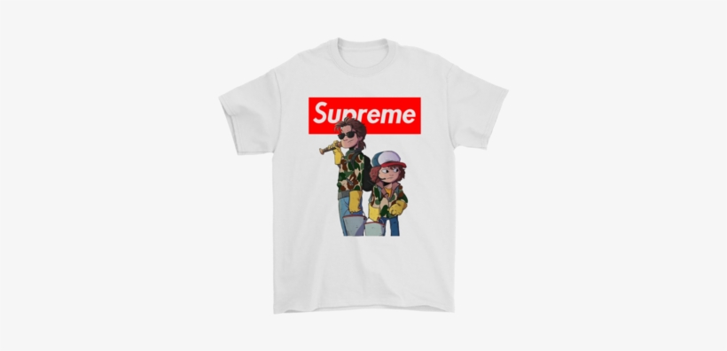Dustin And Steve Stranger Things Supreme Shirts T Shirt - Supreme ...