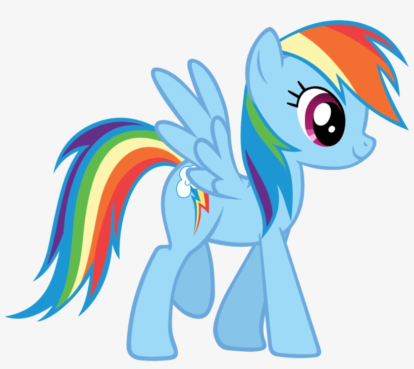 Rainbow Dash Side View - My Little Pony Rainbow Dash Profile - Free ...