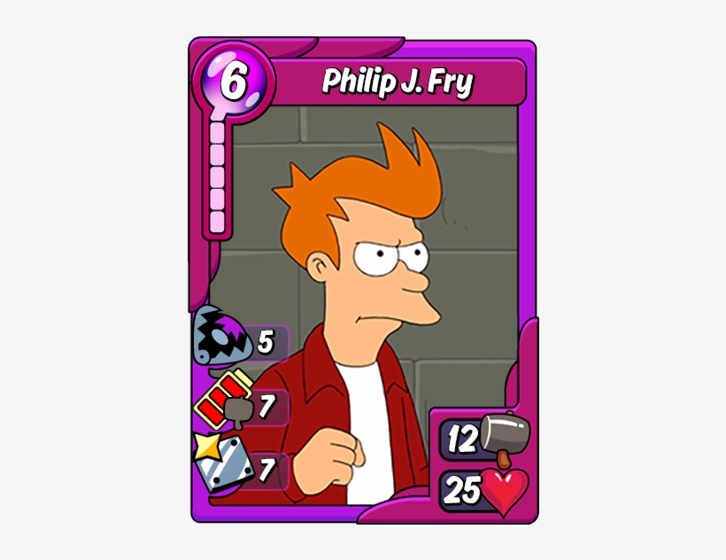 Philip J Fry - Animation Throwdown Futurama Cards - Free Transparent ...