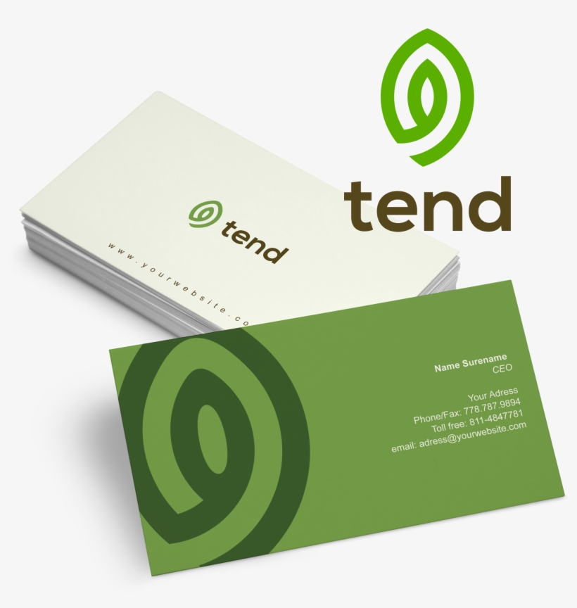 Business Card Logo - Business Card With Logo Design - Free Transparent ...