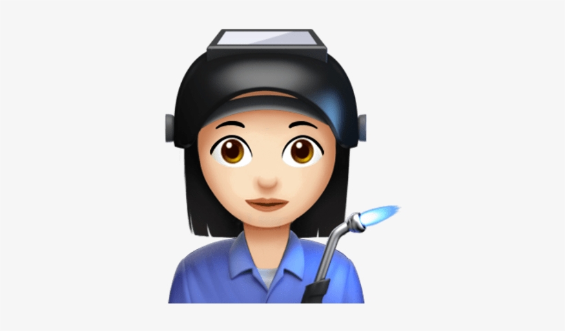 Female Factory Worker Apple Emoji - Job Emoji Png - Free Transparent ...