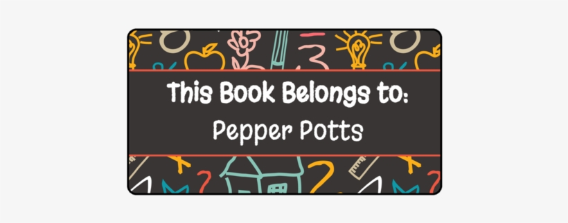 375" X - Book Name Tag Design - Free Transparent PNG Download - PNGkey