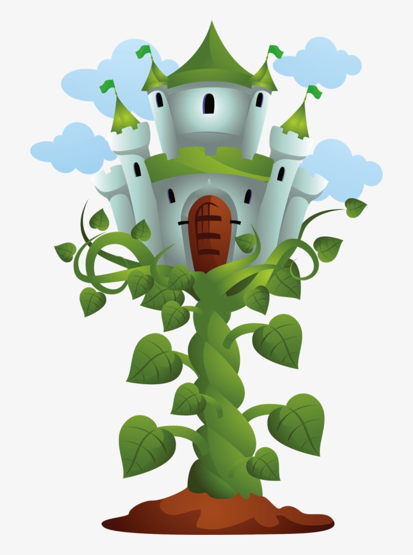 Castle On Top Of Beanstalk - Beanstalk From Jack And The Beanstalk - Free Transparent PNG ...