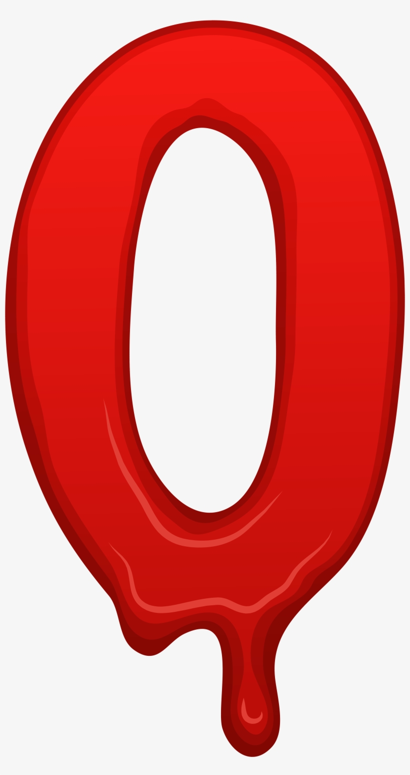 Bloody Number Zero Png Clip Art Image - Free Transparent PNG Download ...