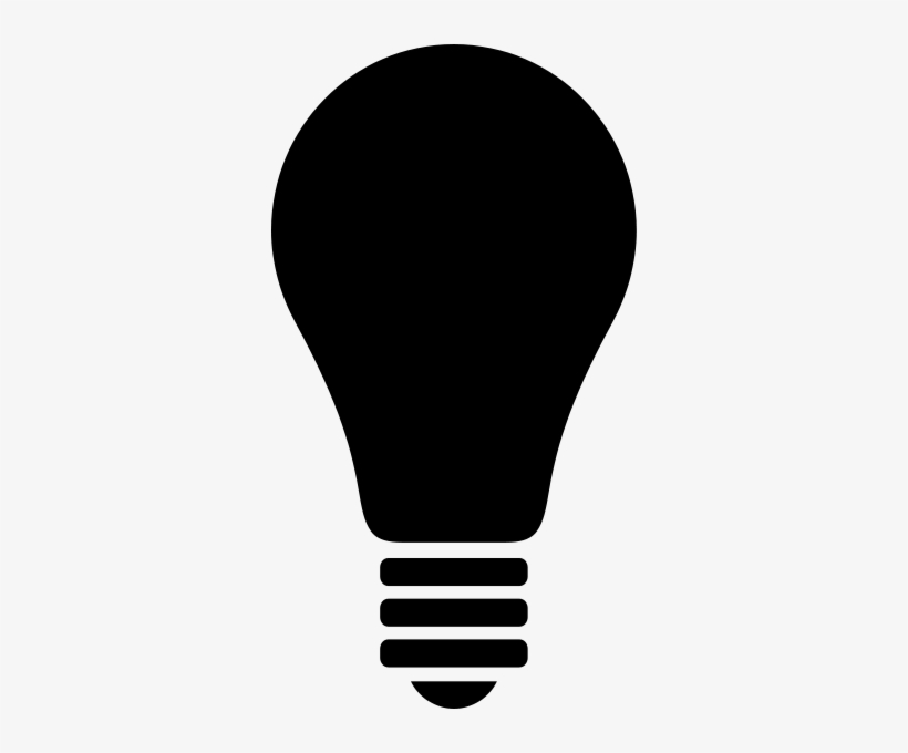 Light Bulb Drawing Transparent Png - Light Clipart Black - Free ...