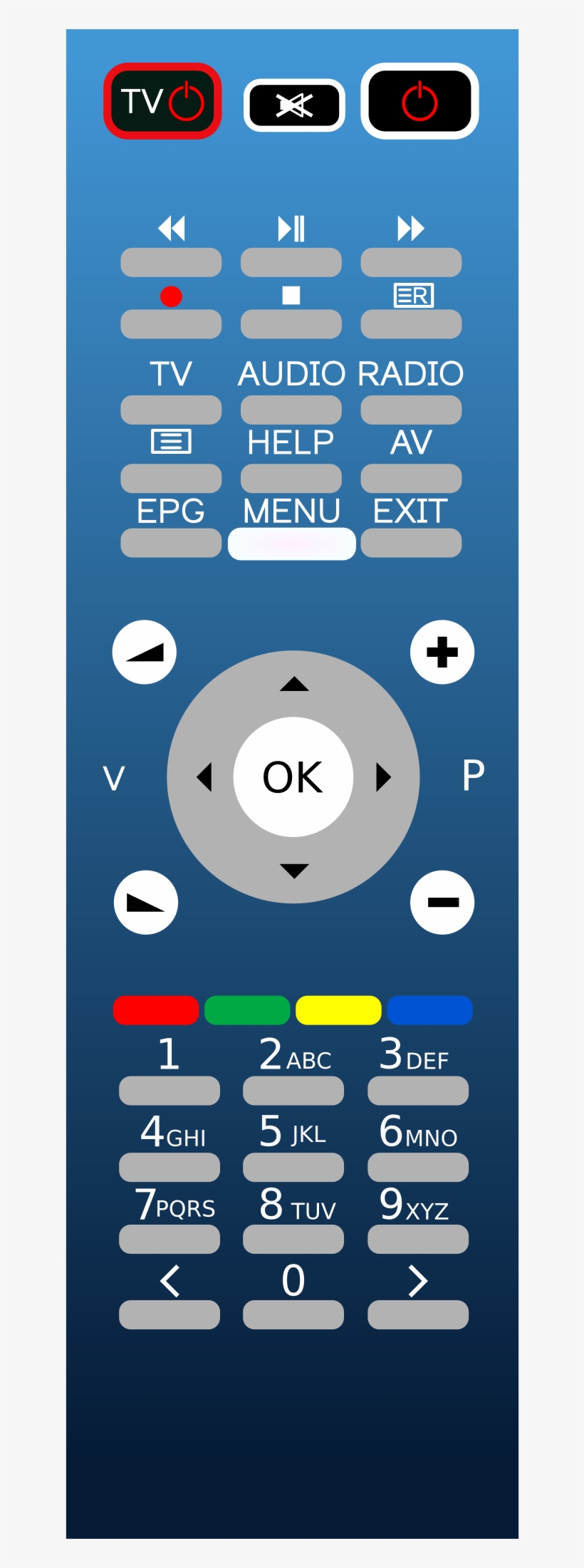 This Free Icons Png Design Of Blue Remote - Free Transparent PNG ...