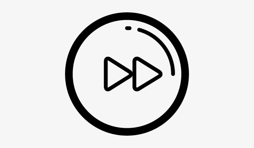 Fast Forward Button Outline Vector - Email Logo - Free Transparent PNG ...
