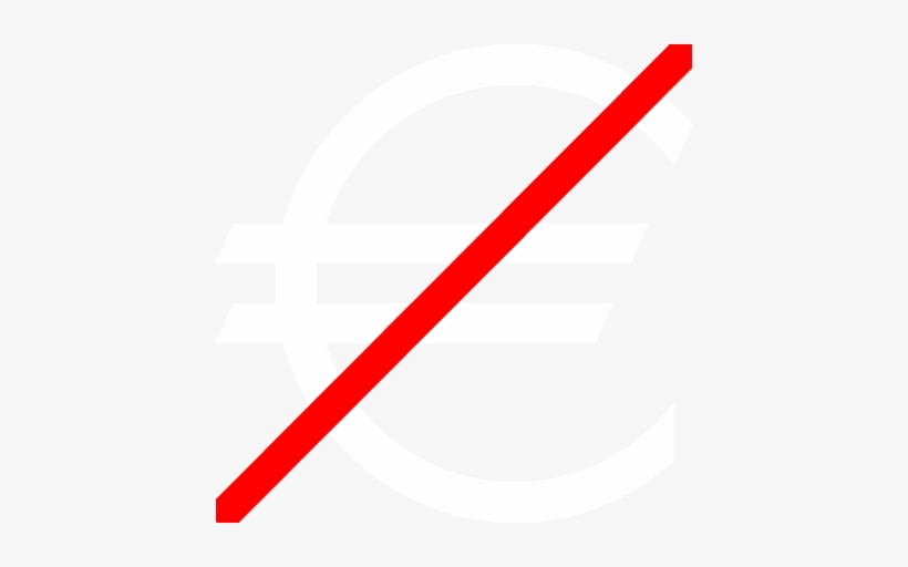 File - No Euro - White - Euro Crossed Out - Free Transparent PNG ...