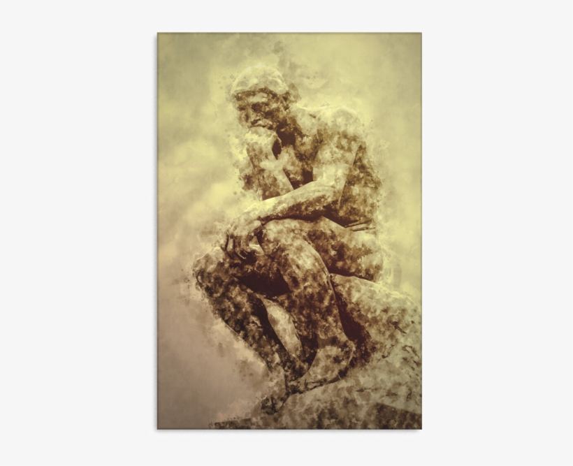 The Thinker Canvas - Thinker Modern Art - Free Transparent PNG Download ...