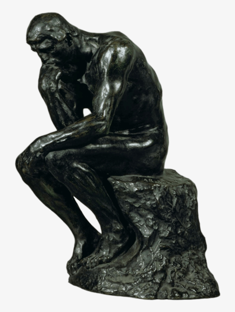 Rodin Francois Auguste Rene The Thinker - Free Transparent PNG Download - PNGkey