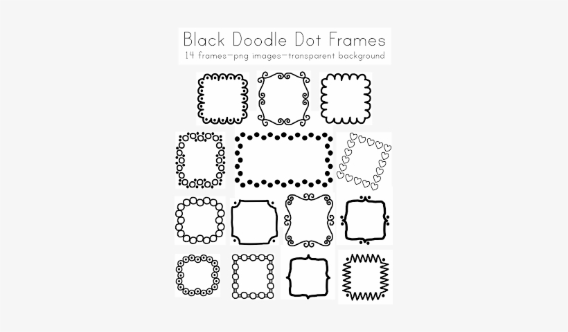 Black Doodle Dot Teachers Commercial Use Personal - Clip Art - Free ...