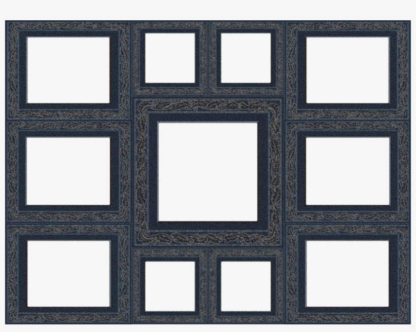 Collage Frame Transparent Clipart Collage Picture Frames - Picture ...