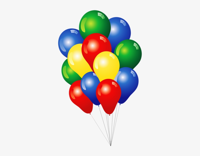 3 Balloon Png - Multicolored Balloons - Free Transparent PNG Download ...