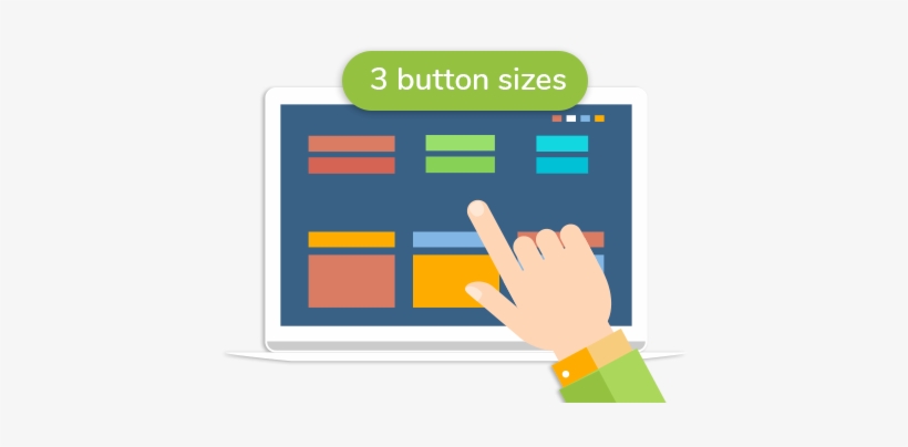 Button Sizes - Button - Free Transparent PNG Download - PNGkey