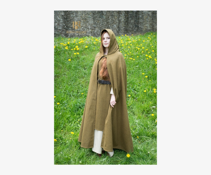 Hooded Cloak Hibernus Autumn Green - Cloak - Free Transparent PNG ...