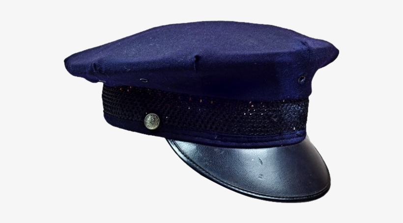 Fun Vintage Cop Hat In Dark Blue - Police Hat Transparent Background ...