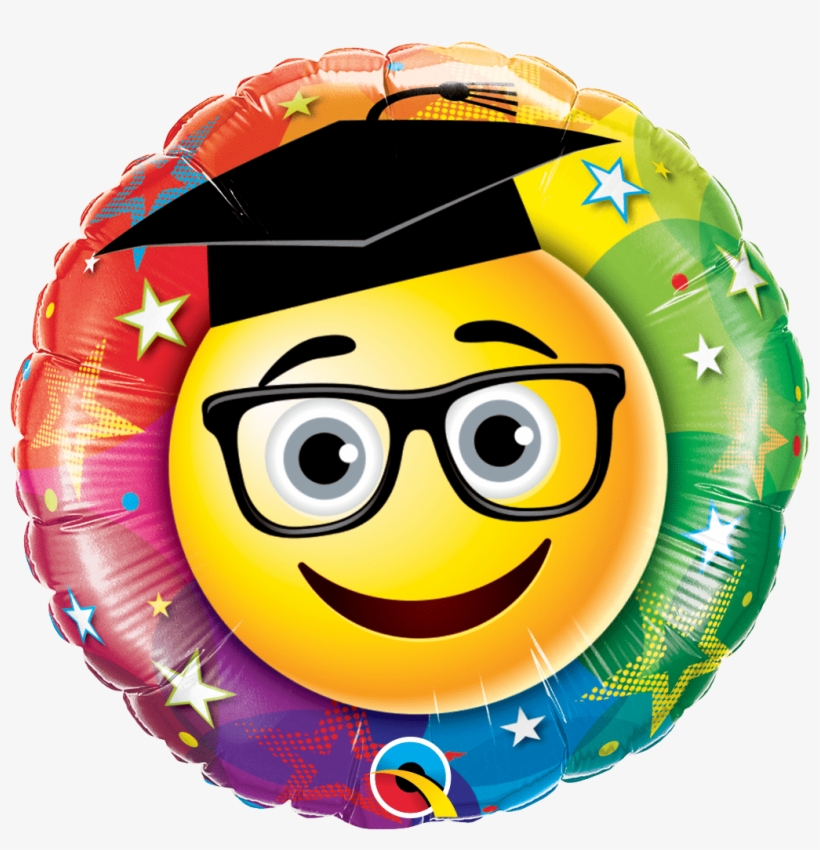 Emoji Graduation Foil - Qualatex 47407 - Free Transparent PNG Download ...