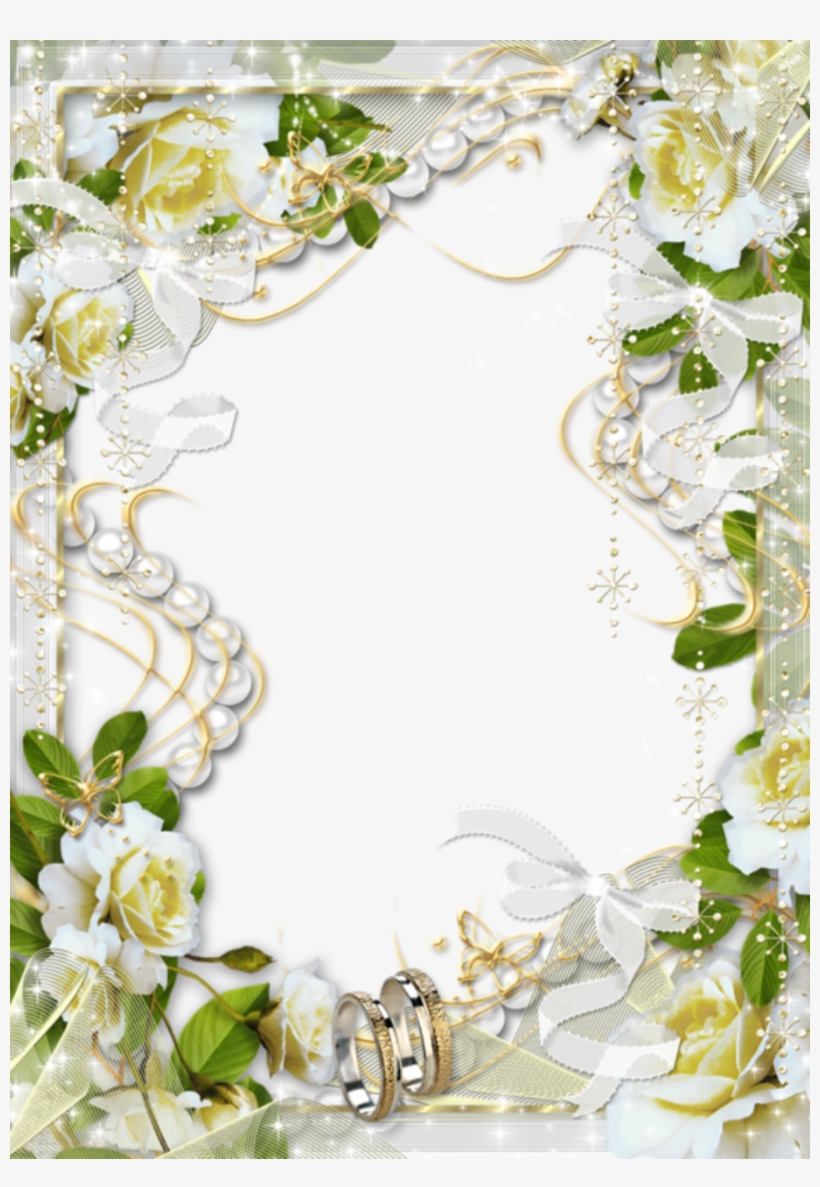 Dreamy Wedding Picture Frame - Wedding Photo Frame Png - Free ...