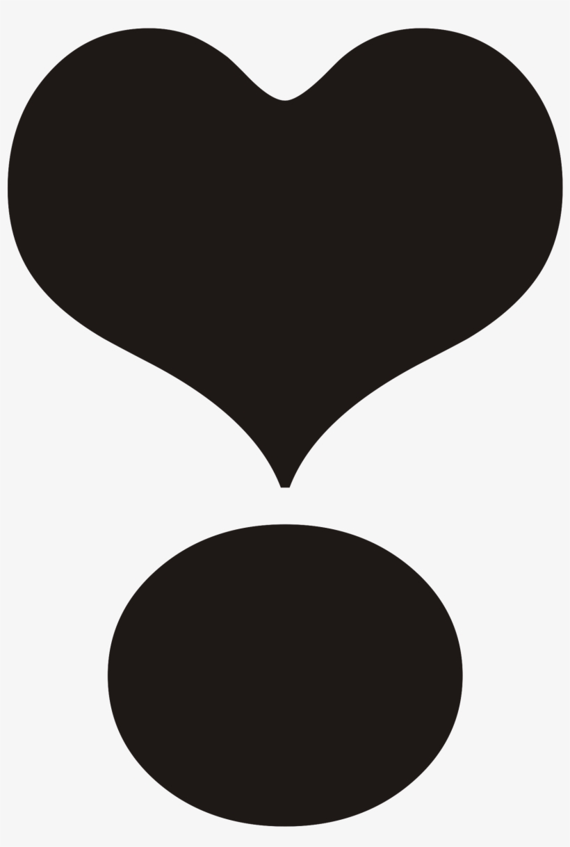 Open - Exclamation Point With Black Heart - Free Transparent PNG ...