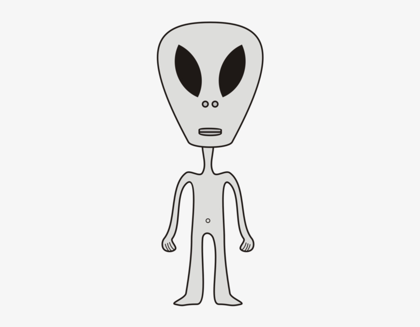 300px Angry Grey Alien - Big Heads And Skinny Body - Free Transparent ...