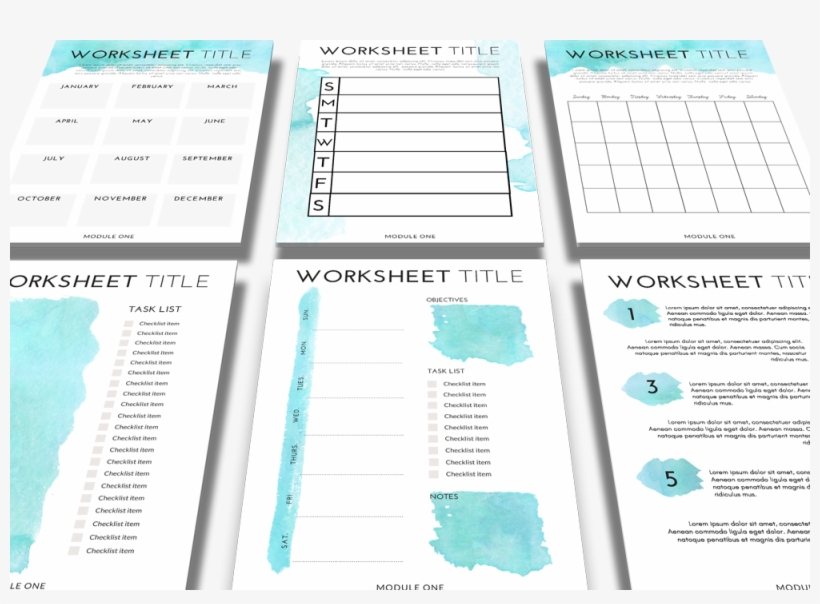 Lesson Slides & Canva Worksheet Templates Watercolor - Bulletin Board ...