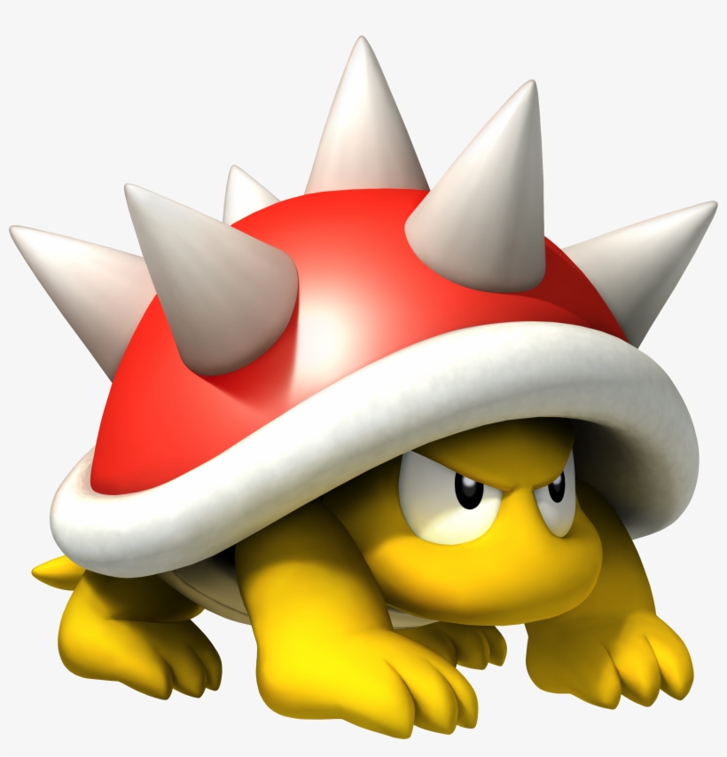 Drawn Mario Enemy - Big Spiny Mario - Free Transparent PNG Download ...