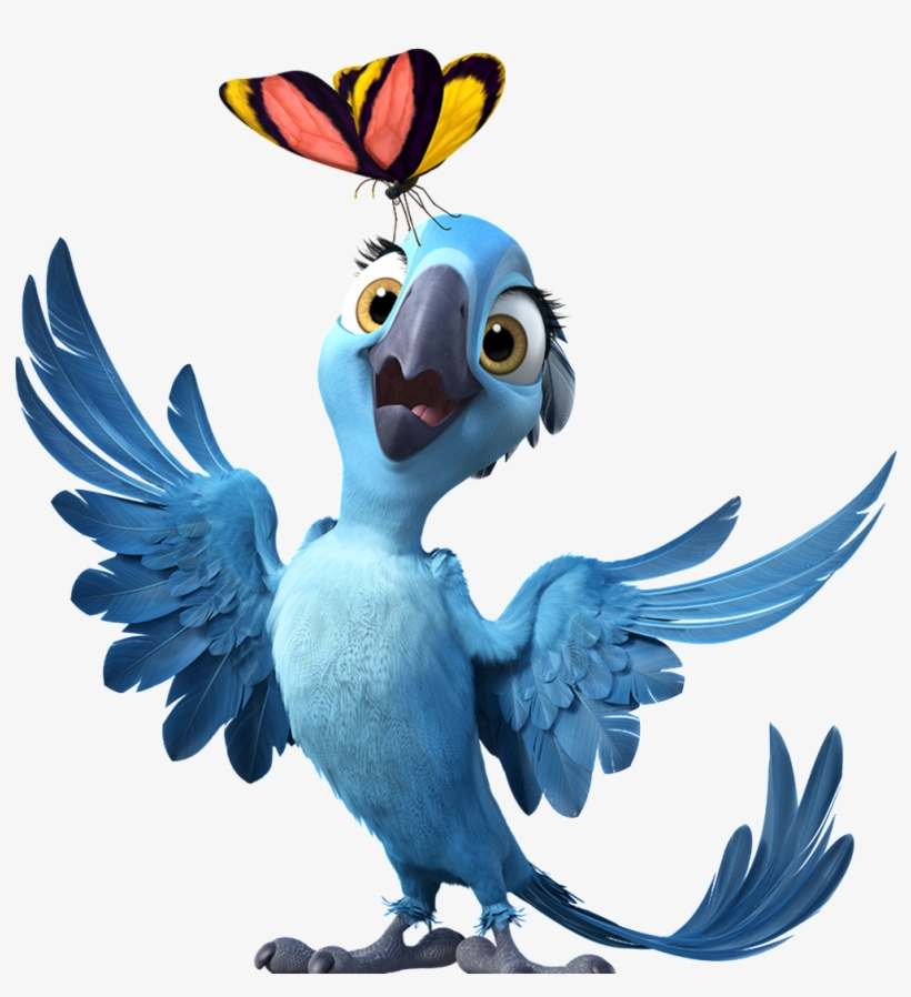 This Graphics Is Butterfly And Bird Cartoon Transparent - Rio Bia ...