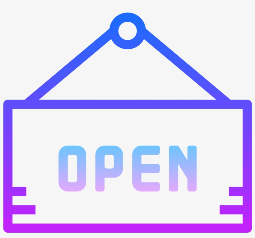 Open Sign Icon - Icon - Free Transparent PNG Download - PNGkey