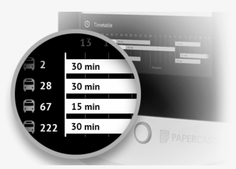 E Paper Bus Stop Display Real Time Passenger Information - Passenger ...