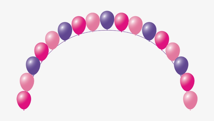 String Of Pearl Arch - Real Balloon Text - Free Transparent PNG ...
